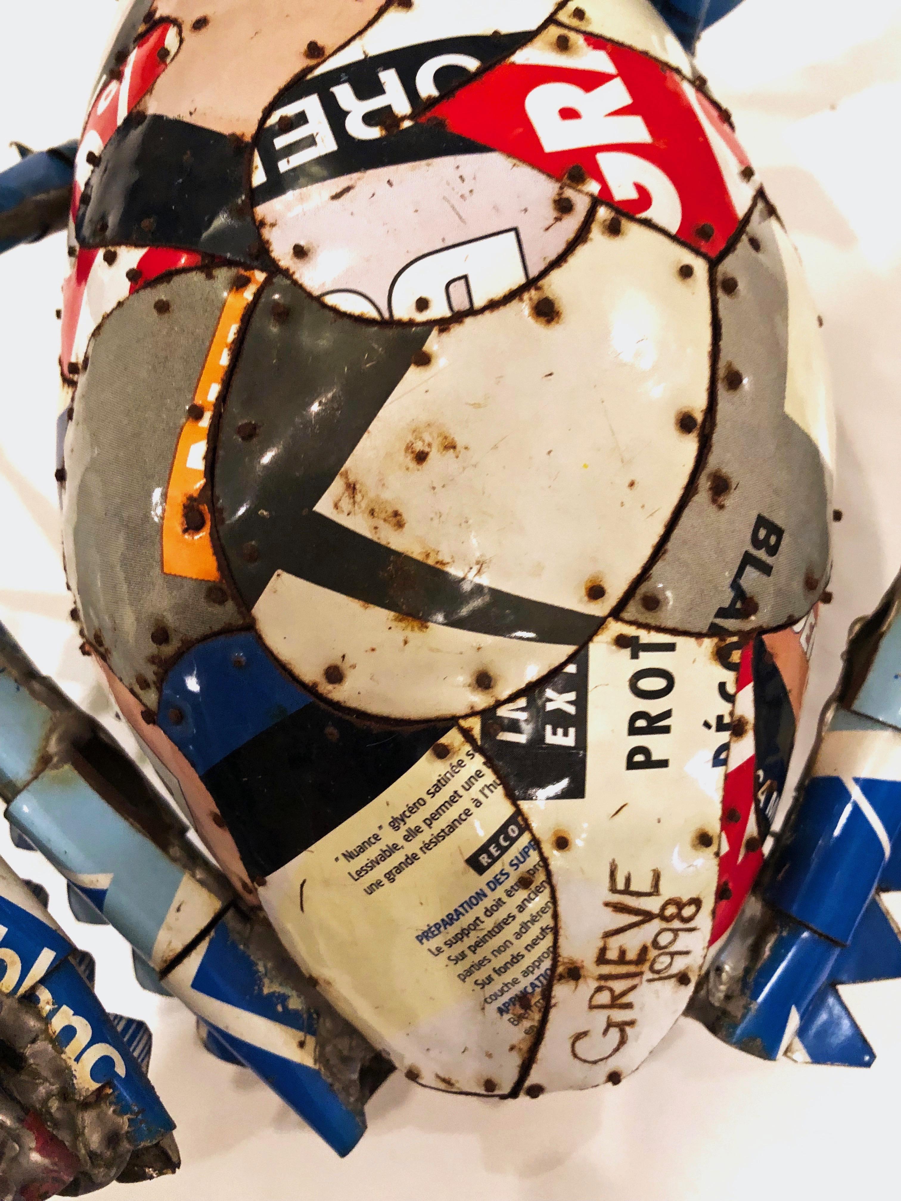 Metal Patchwork Sculpture by Artist Peter Grieve, USA, 1998 For Sale at ...