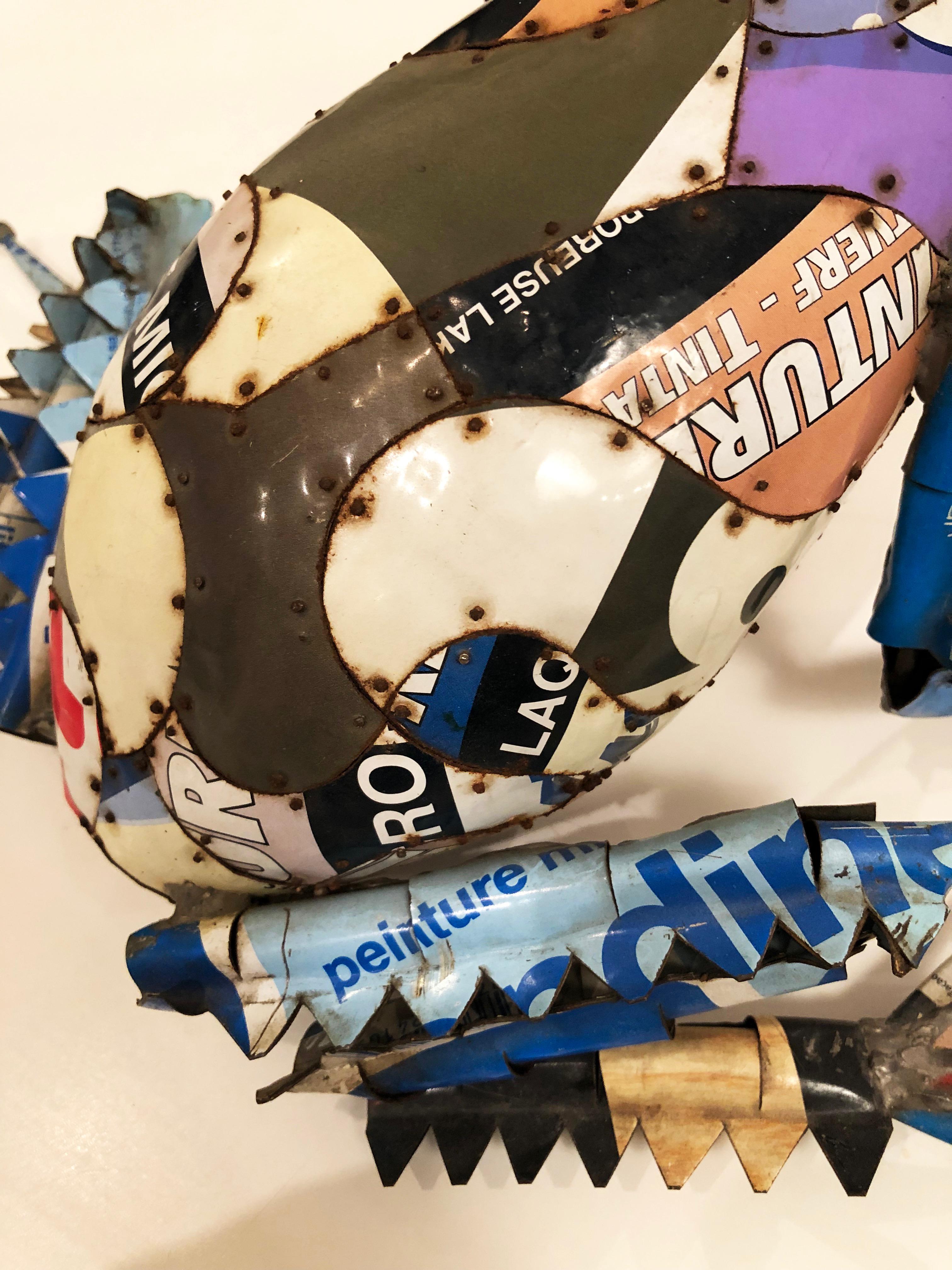 Metal Patchwork Sculpture by Artist Peter Grieve, USA, 1998 For Sale at ...