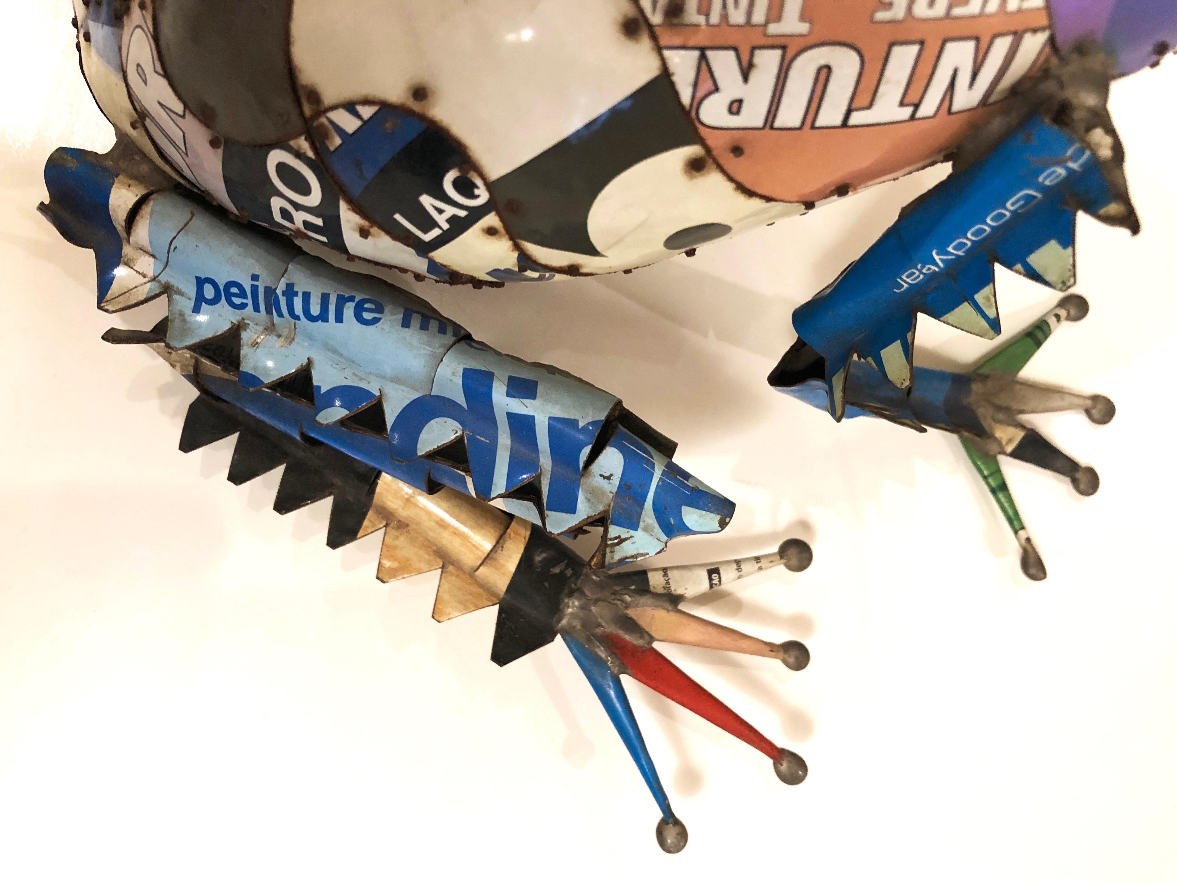 Metal Patchwork Sculpture by Artist Peter Grieve, USA, 1998 For Sale at ...