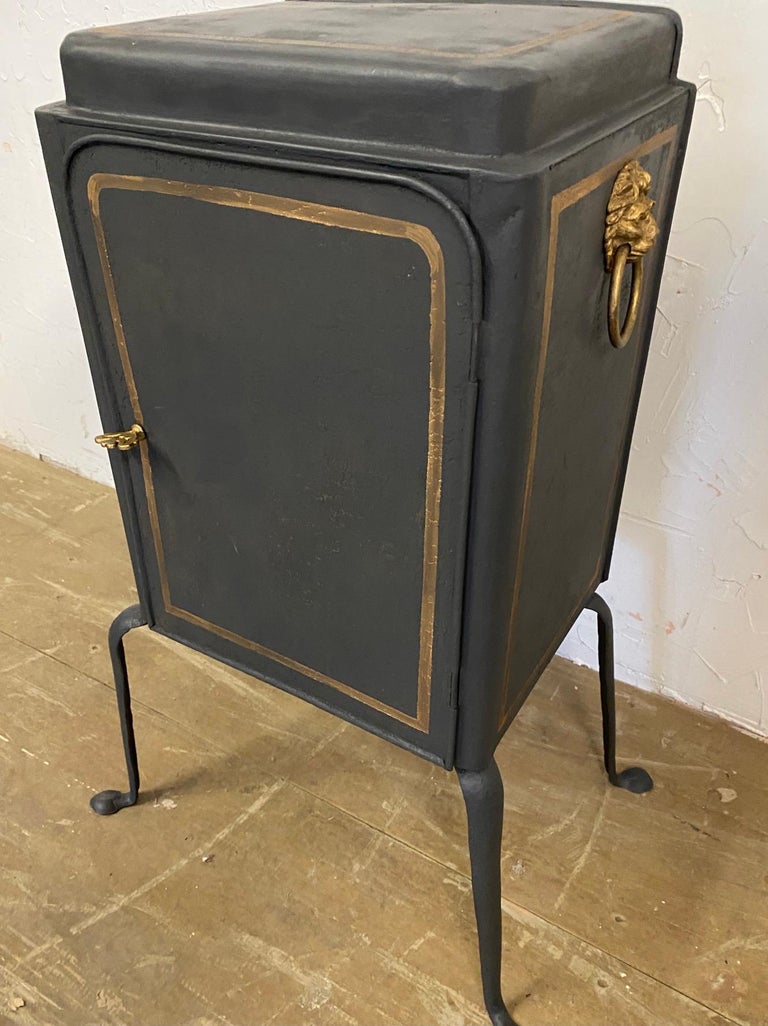 Metal Pie Safe Night Stand For Sale at 1stDibs