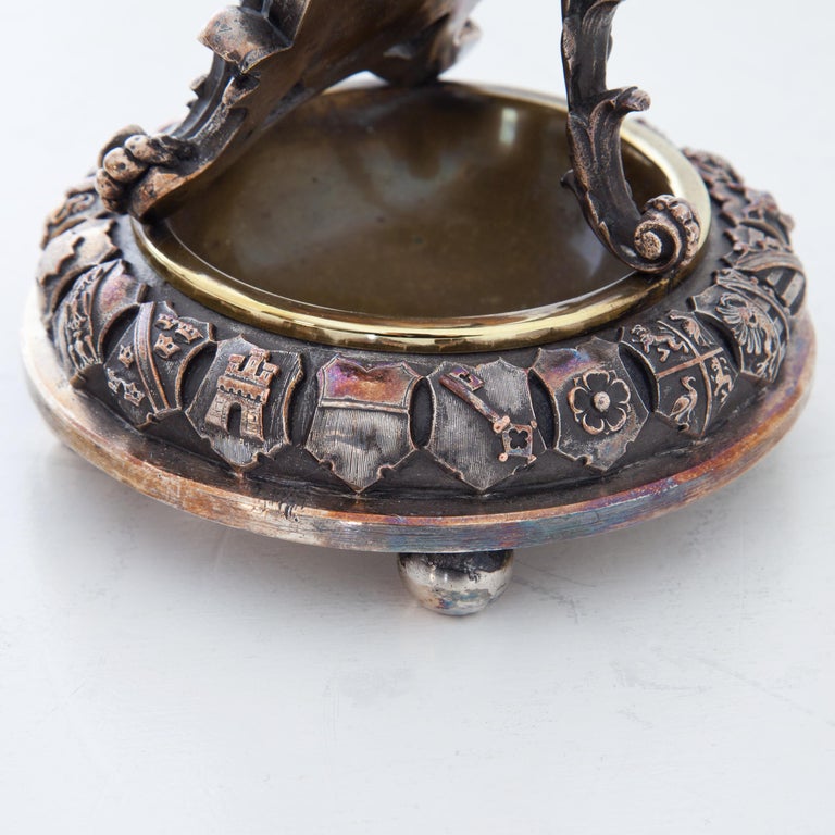 Metal Pocket Watch Stand with Coats of Arms German at 1stDibs | metal ...