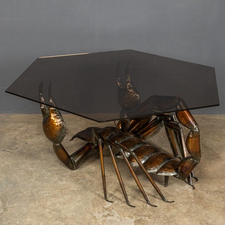 Metal Scorpion Shaped Coffee Table, c.1970 For Sale at 1stDibs