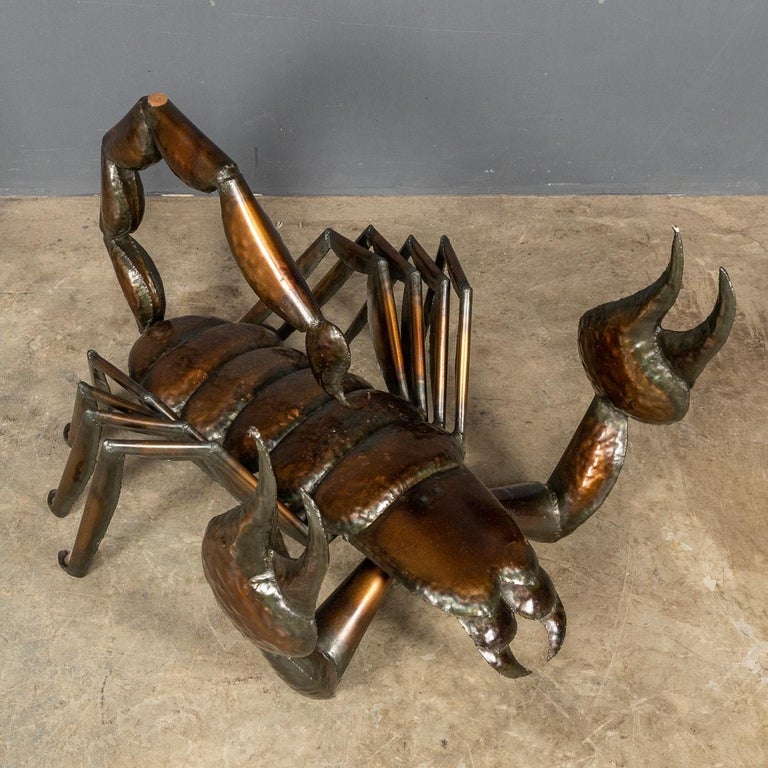 Metal Scorpion Shaped Coffee Table, c.1970 For Sale at 1stDibs