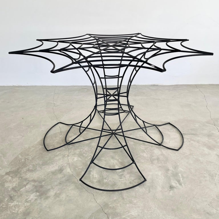 Metal Spider Web Table, 1980s USA For Sale at 1stDibs