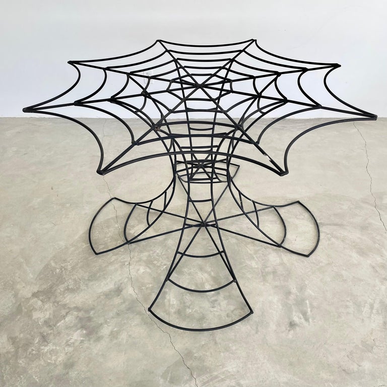 Metal Spider Web Table, 1980s USA For Sale at 1stDibs