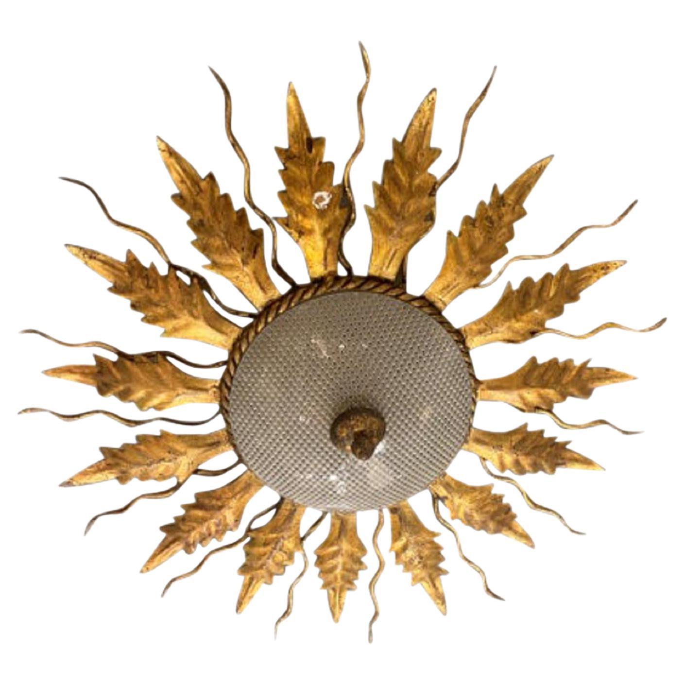 Large 1930s American Round Ruby Red Exit Light at 1stDibs