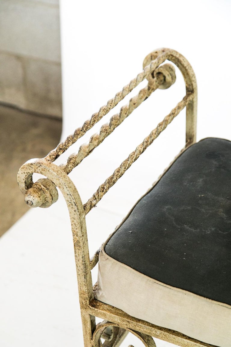 Metal Two-Arm Bench For Sale at 1stDibs | metal bench arms