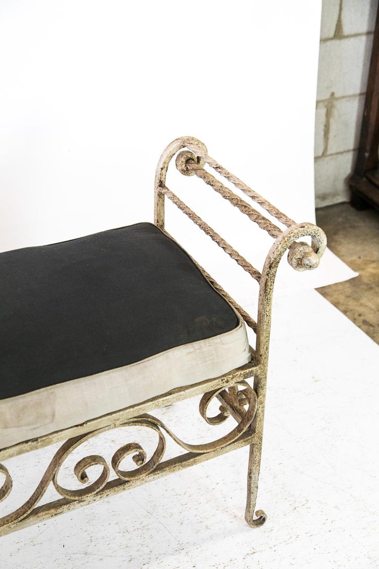 Metal Two-Arm Bench For Sale at 1stDibs | metal bench arms