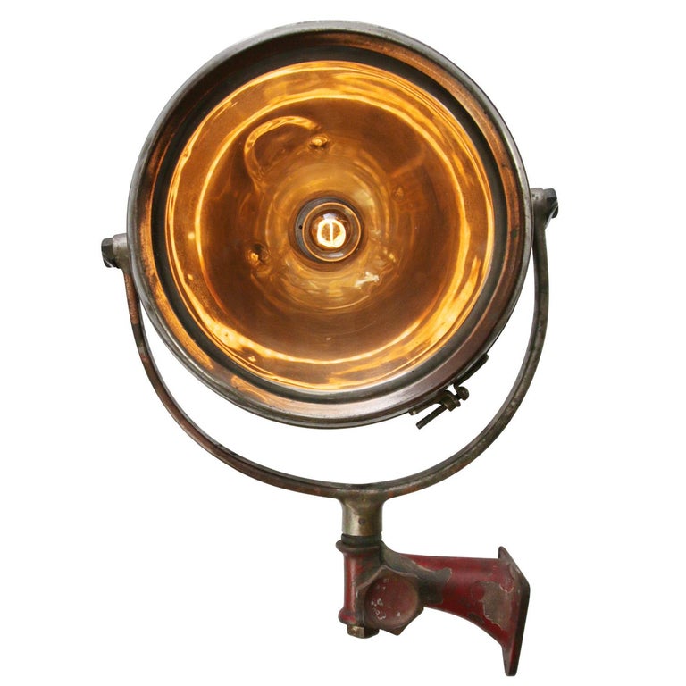 Metal Vintage Industrial American Chicago Fire Truck Clear Glass Spot ...