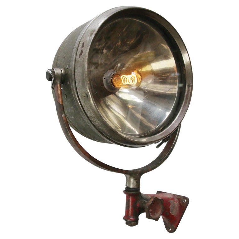 Metal Vintage Industrial American Chicago Fire Truck Clear Glass Spot ...