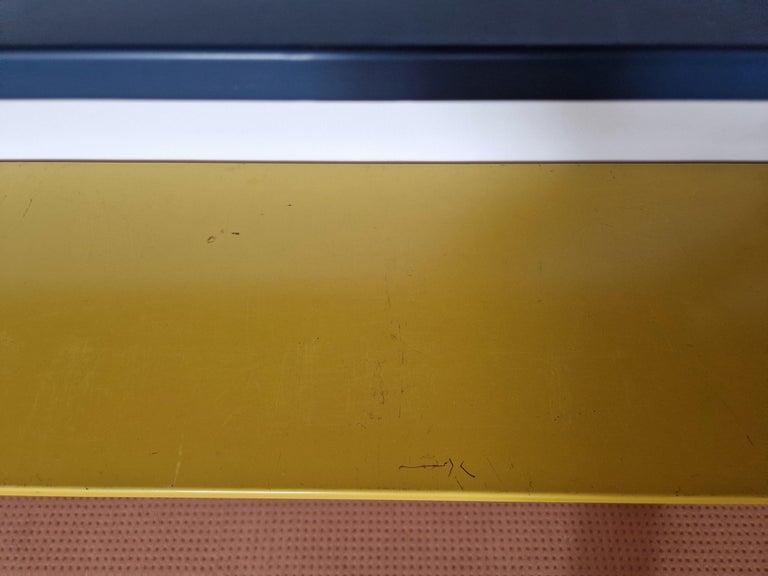 Metal Wall Unit in Red, Yellow and Blue by Tjerk Rijenga for Pilastro ...