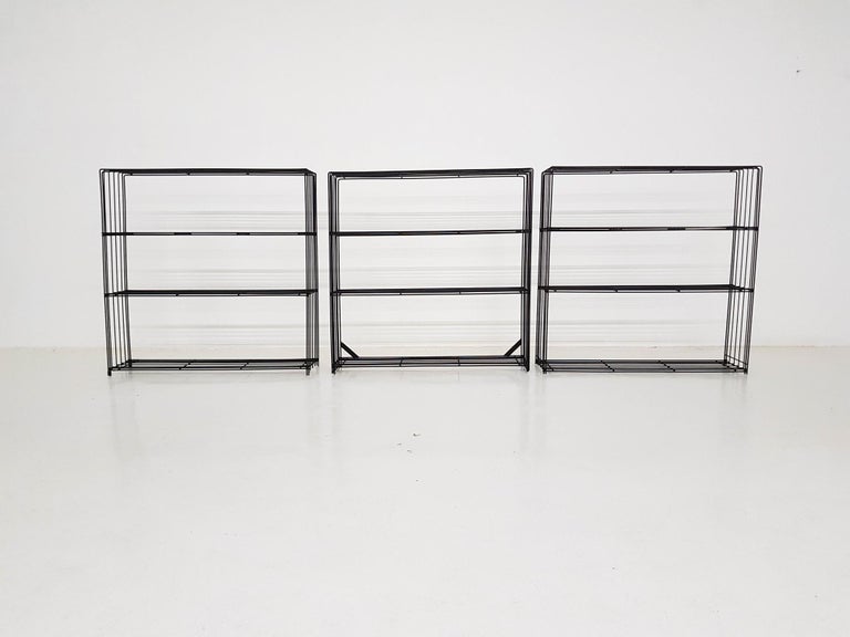 Metal Wire Room Divider or Bookcase by Tjerk Reijenga for Pilastro ...