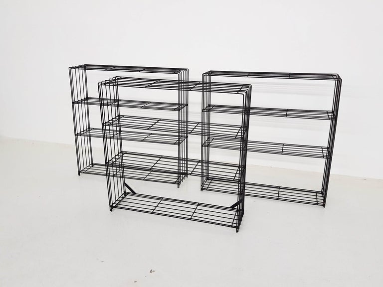 Metal Wire Room Divider or Bookcase by Tjerk Reijenga for Pilastro ...