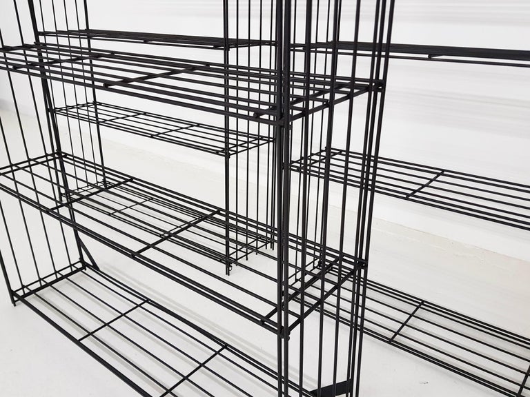 Metal Wire Room Divider or Bookcase by Tjerk Reijenga for Pilastro ...