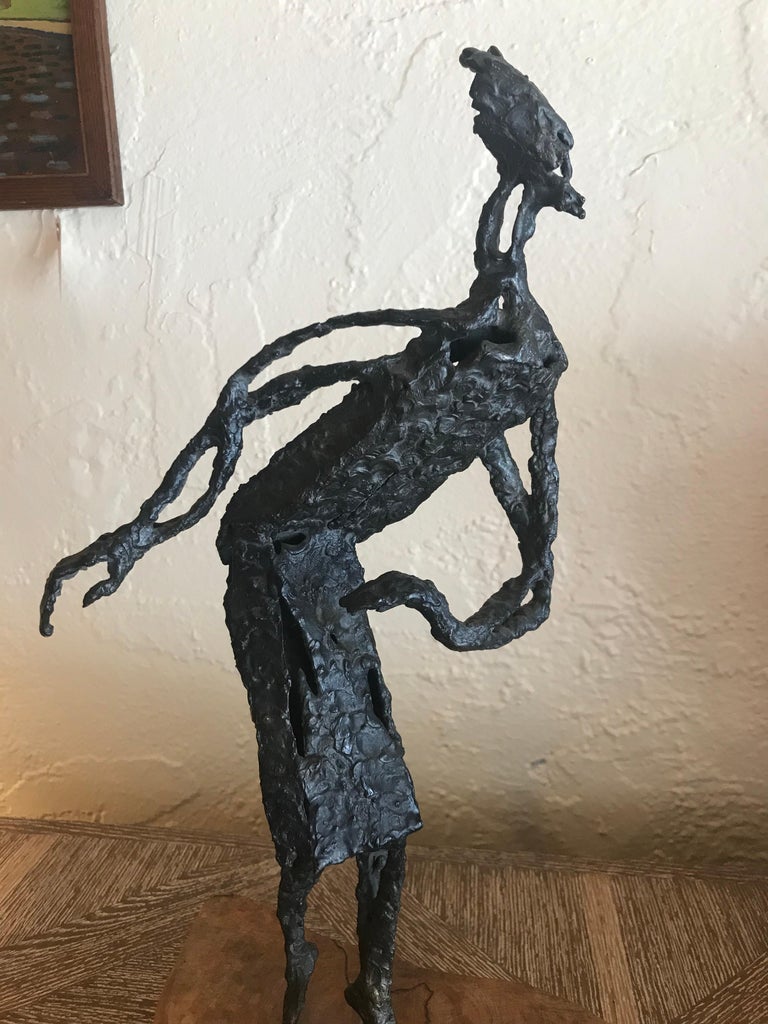 Metal Woman Sculpture For Sale at 1stDibs