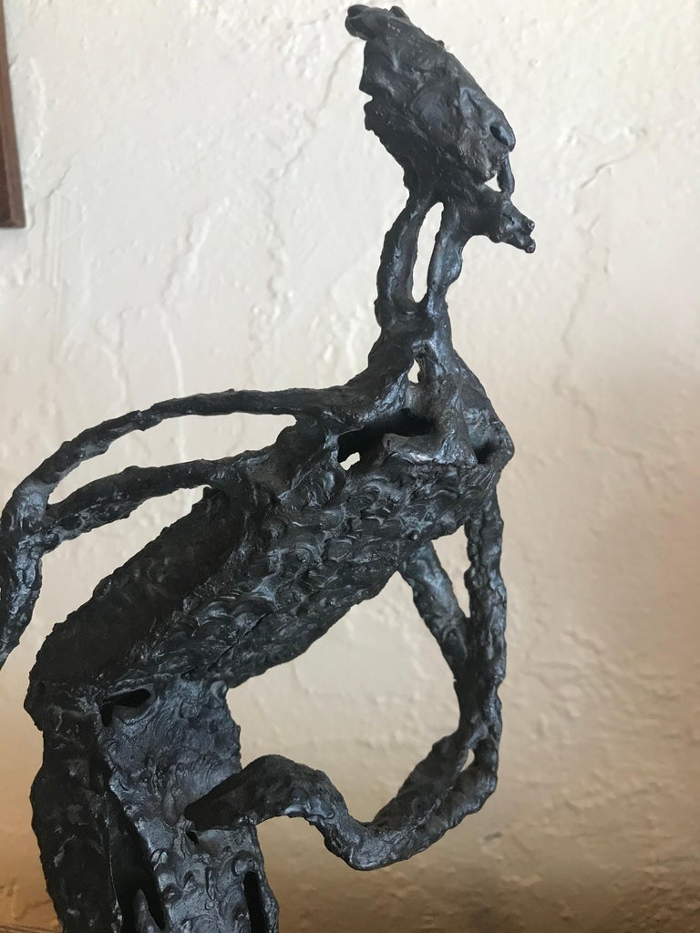 Metal Woman Sculpture For Sale at 1stDibs