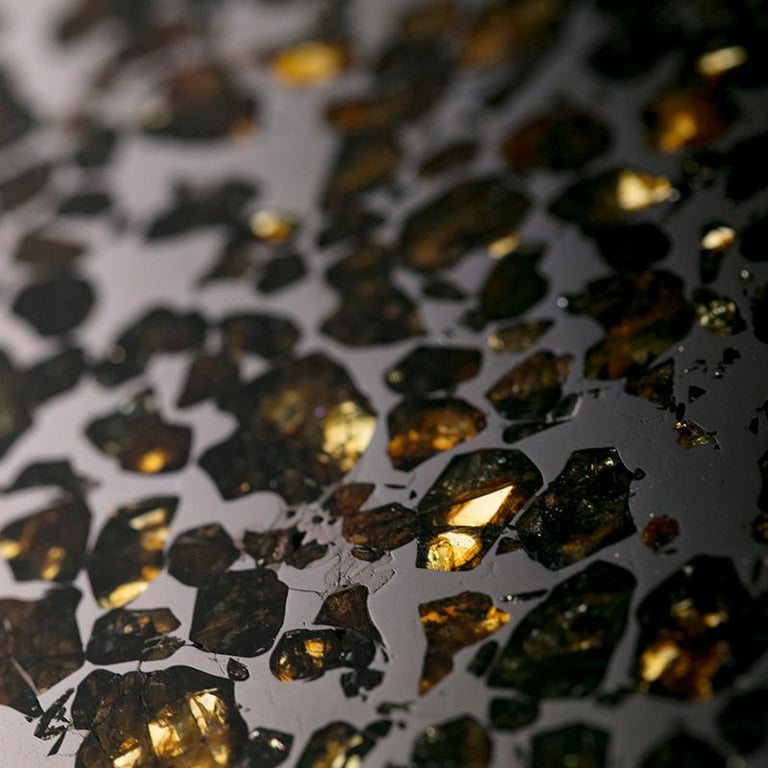 Metallic Meteorite Var, Pallasite Mineral Specimen, Magadan District ...