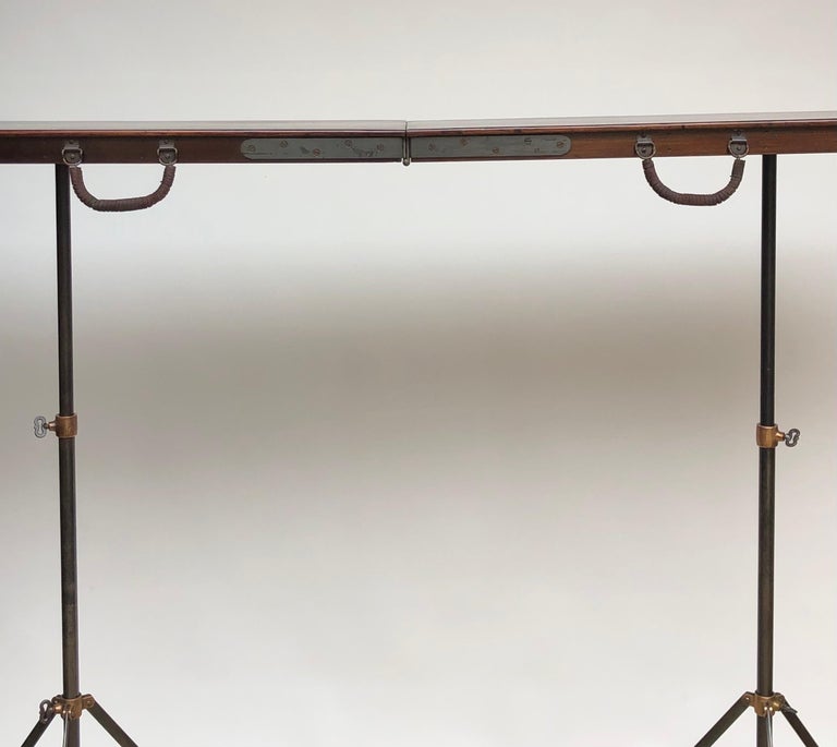 Metamorphic Telescopic Campaign Field Table / Equestrian Table, 19th ...