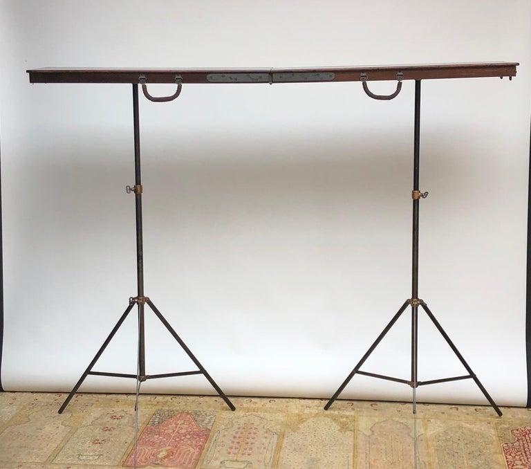 Metamorphic Telescopic Campaign Field Table / Equestrian Table, 19th ...