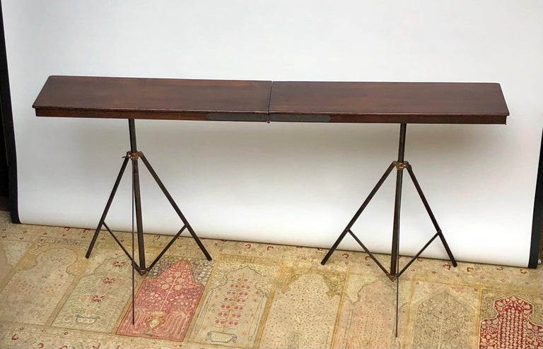 Metamorphic Telescopic Campaign Field Table / Equestrian Table, 19th ...