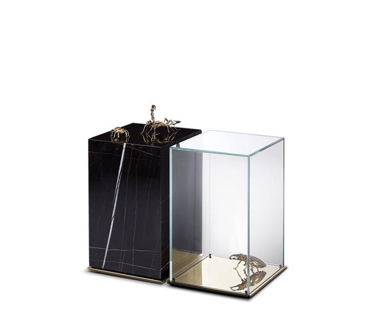 Metamorphosis Side Table in Black Marble by Boca do Lobo For Sale at ...