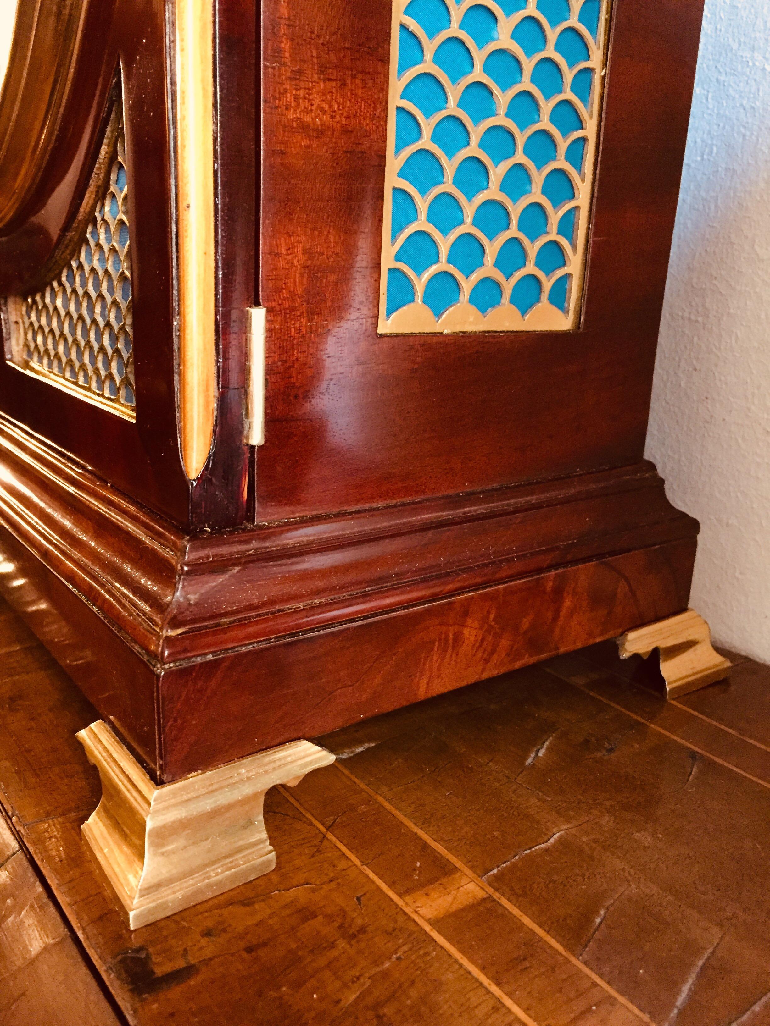 Metcalfe London 19th Century George III Mahogany Bracket Clock at 1stDibs