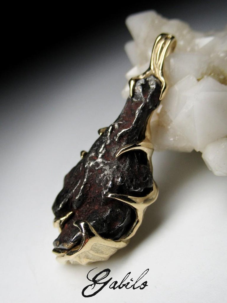 Meteorite Gold Necklace Gold Cosmos Jewelry For Sale at 1stDibs