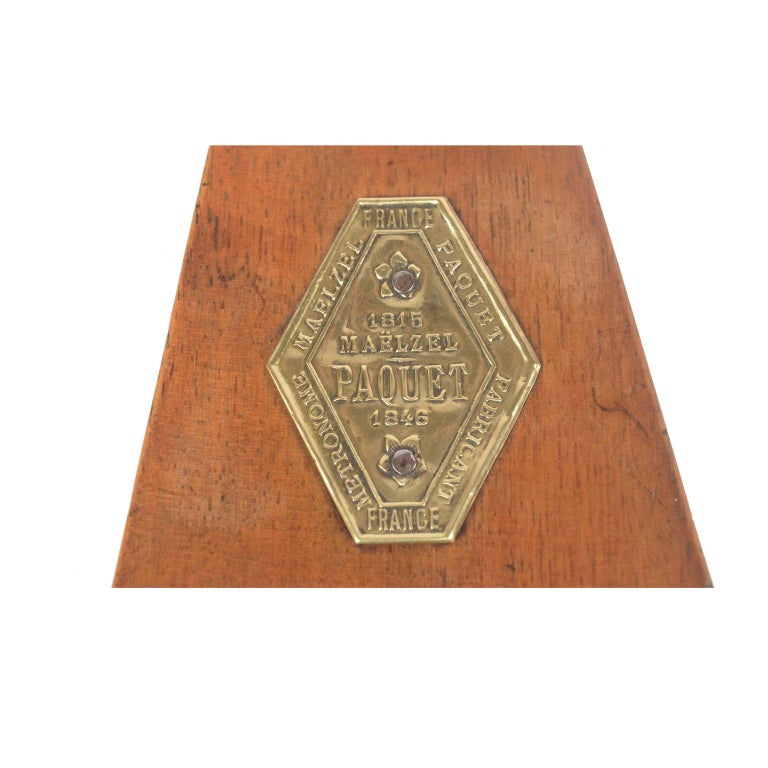 Metronome System Paquet 1815 and Johan Maelzel 1846 at 1stDibs