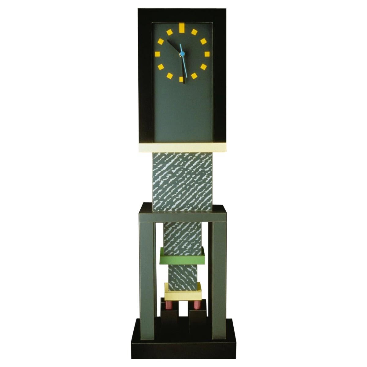 Samada Brown Clock by Arosio Milano For Sale at 1stDibs