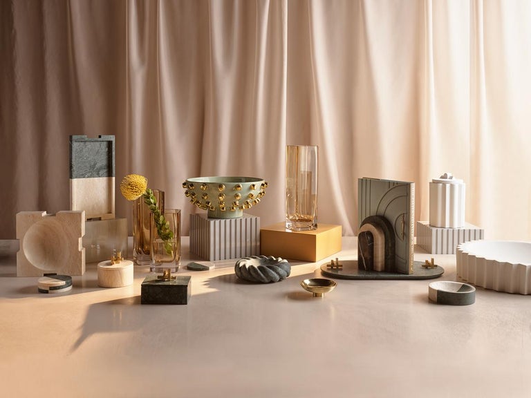 Metropolis Box Rectangle Bianco Marble by Greg Natale For Sale at 1stDibs