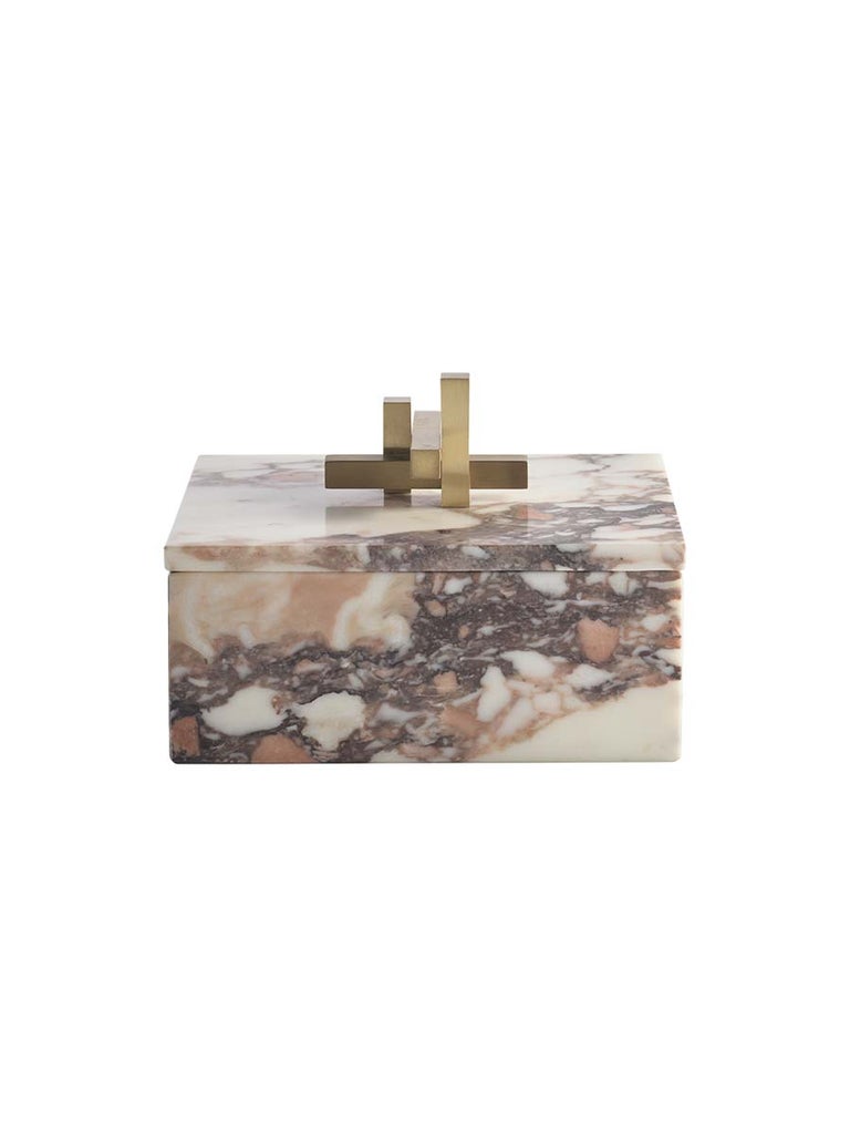 Metropolis Box Rectangle Viola Marble by Greg Natale For Sale at 1stDibs