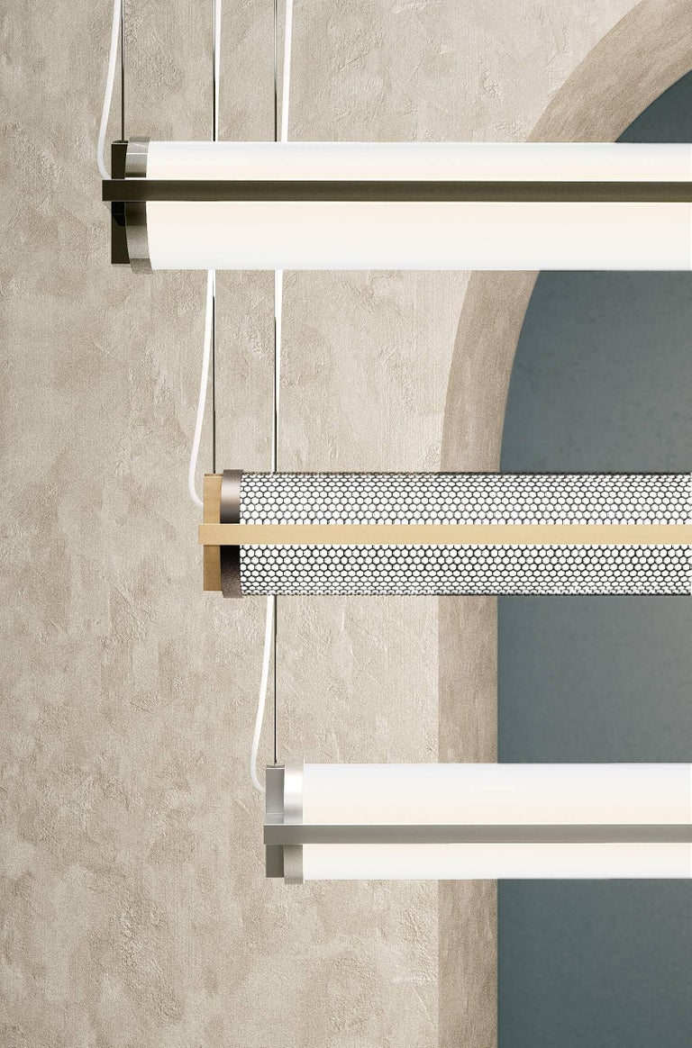 Metropolis Contemporary Modular Suspended LED Light Fixture in 36 ...