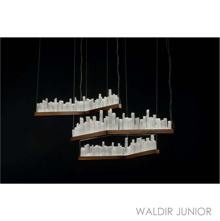 Metropolis Skyline Pendant Lamp For Sale at 1stDibs