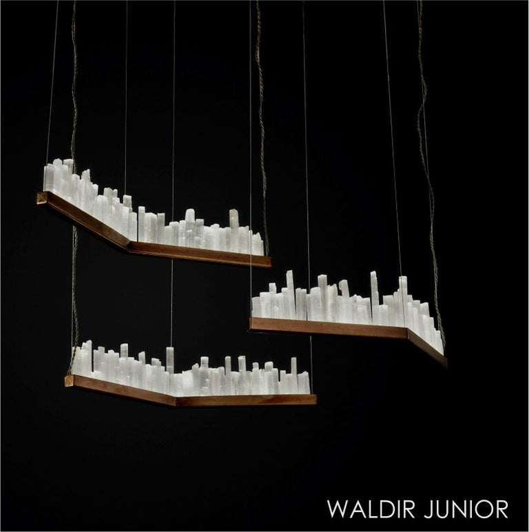Metropolis Skyline Pendant Lamp For Sale at 1stDibs