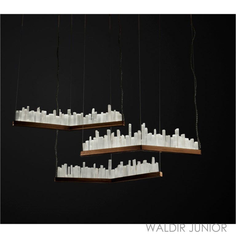 Metropolis Skyline Pendant Lamp For Sale at 1stDibs