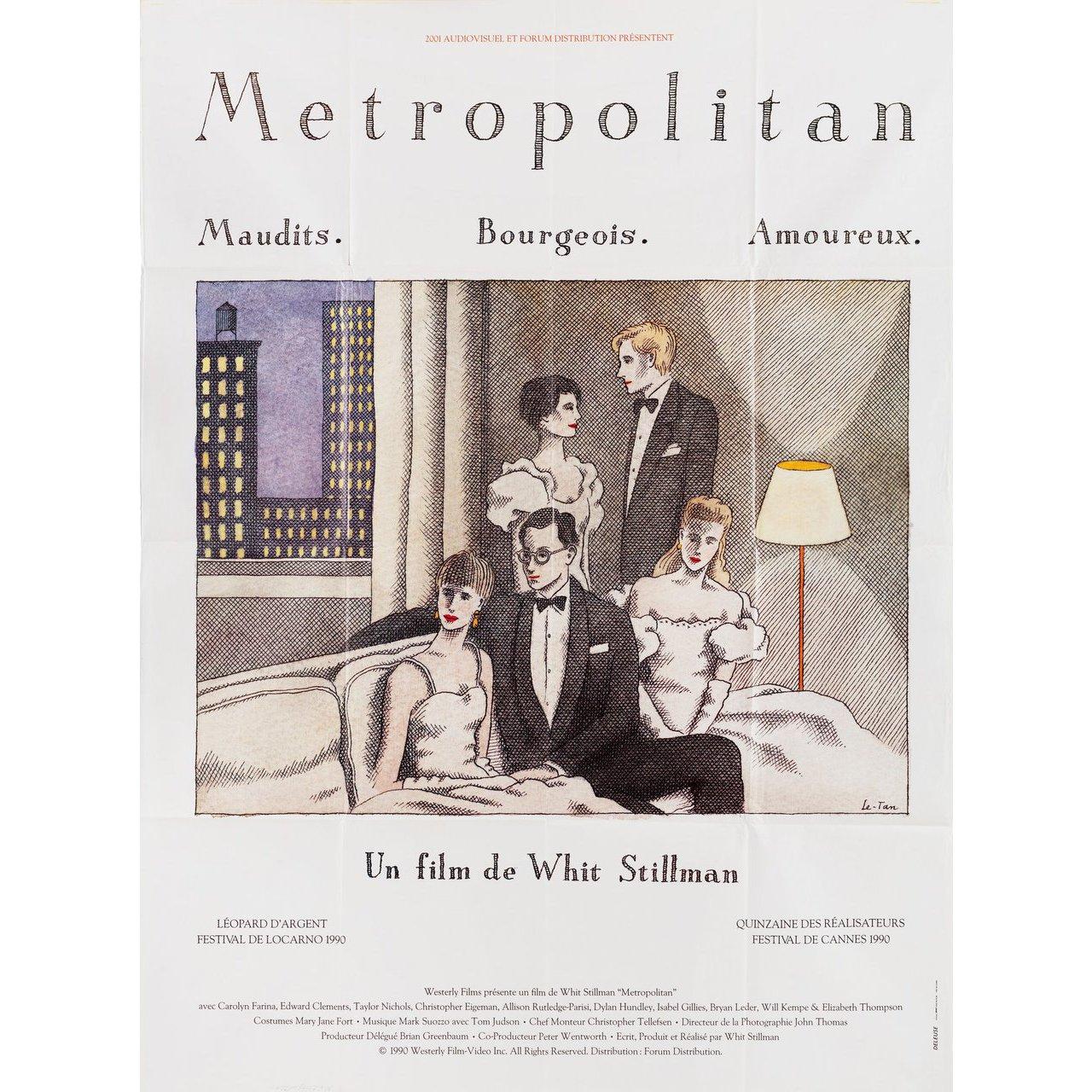 Metropolitan 1990 French Grande Film Poster For Sale at 1stDibs ...
