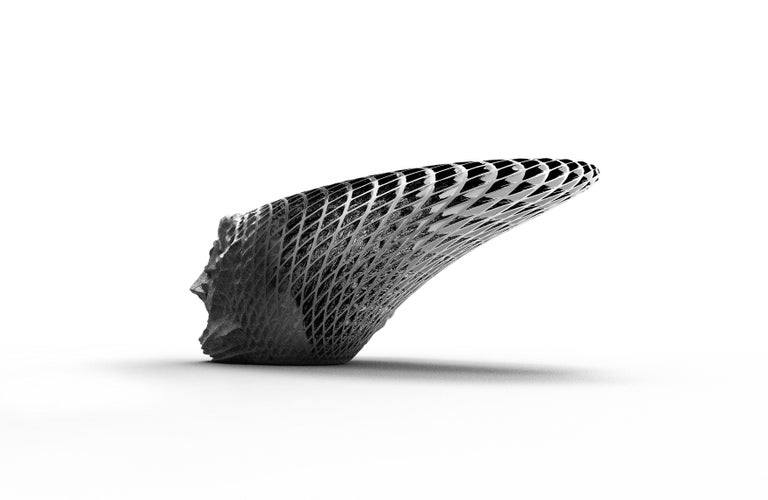 "Metsidian" Unique Coffee Table/Cocktail Table in Obsidian and Chrome ...