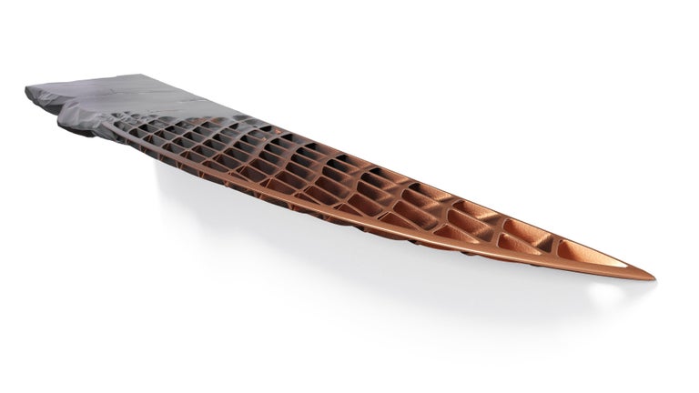 Metsidian Wall Shelf Made in Obsidian with Copper Finish on Top by ...