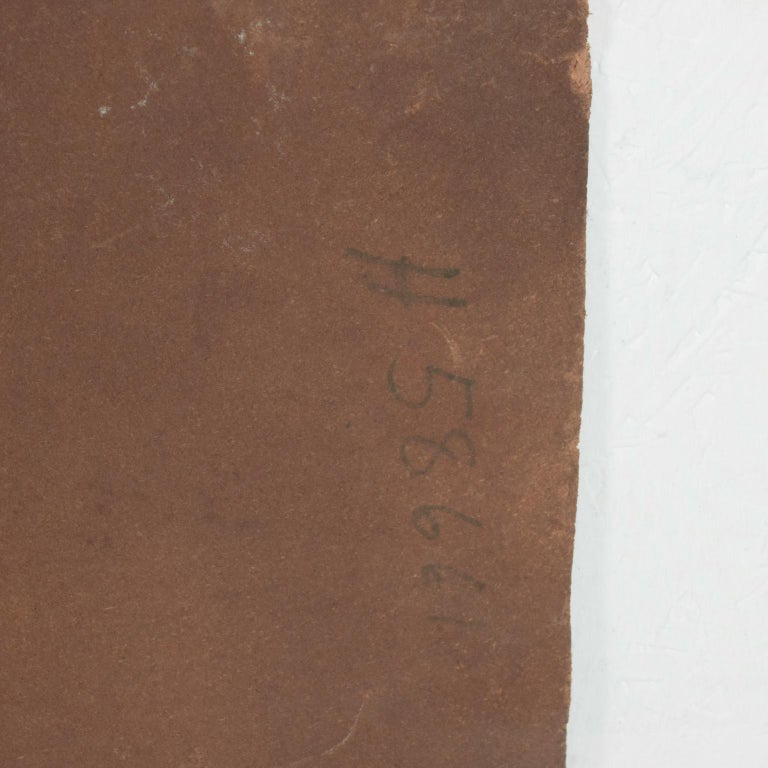 1960s Mexican Artist Rodolfo Nieto Abstract Oil Painting Morton Label ...