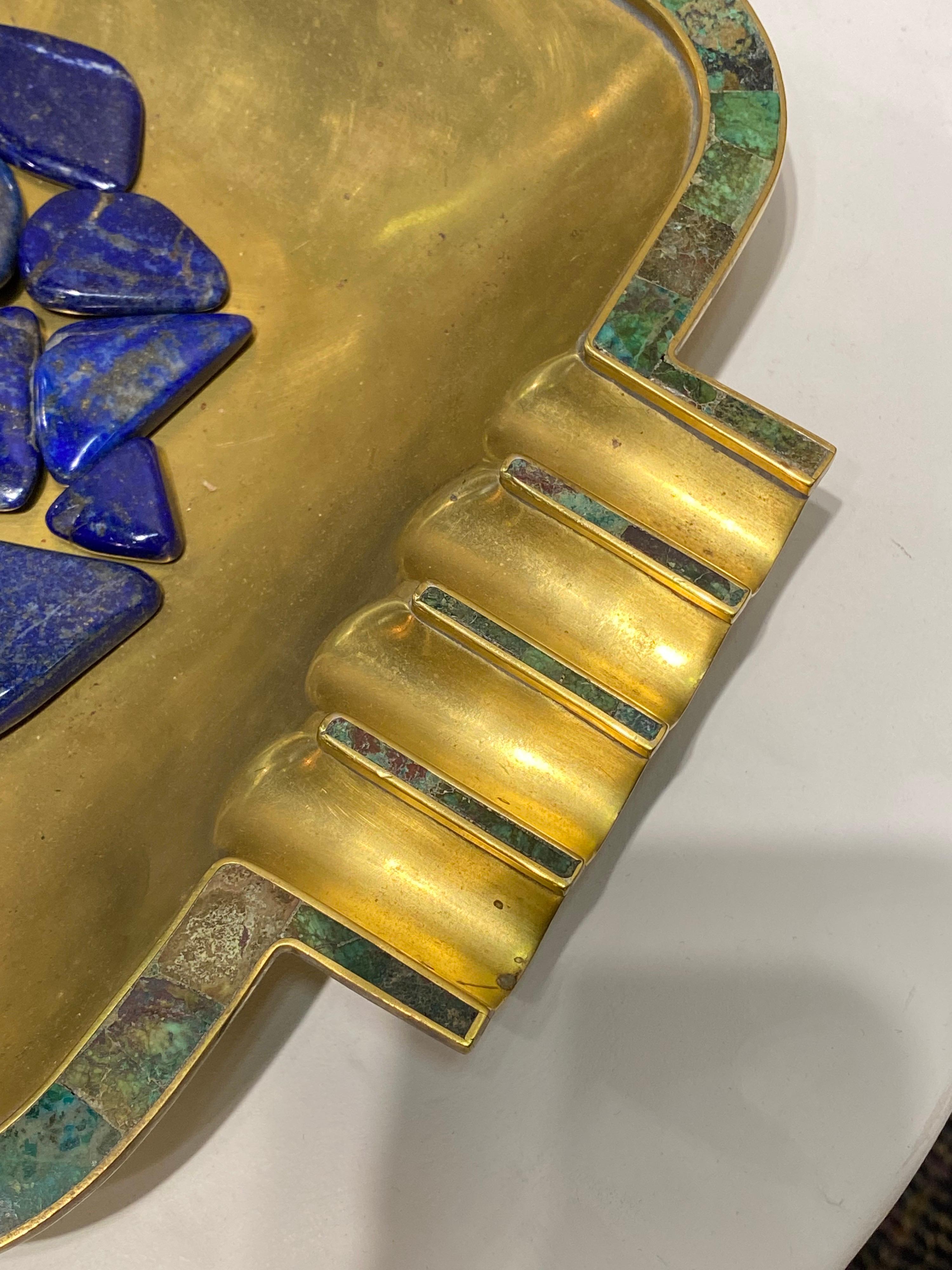 Mexican Brass and Turquoise Ashtray Cigar Holder at 1stDibs | cigar ...