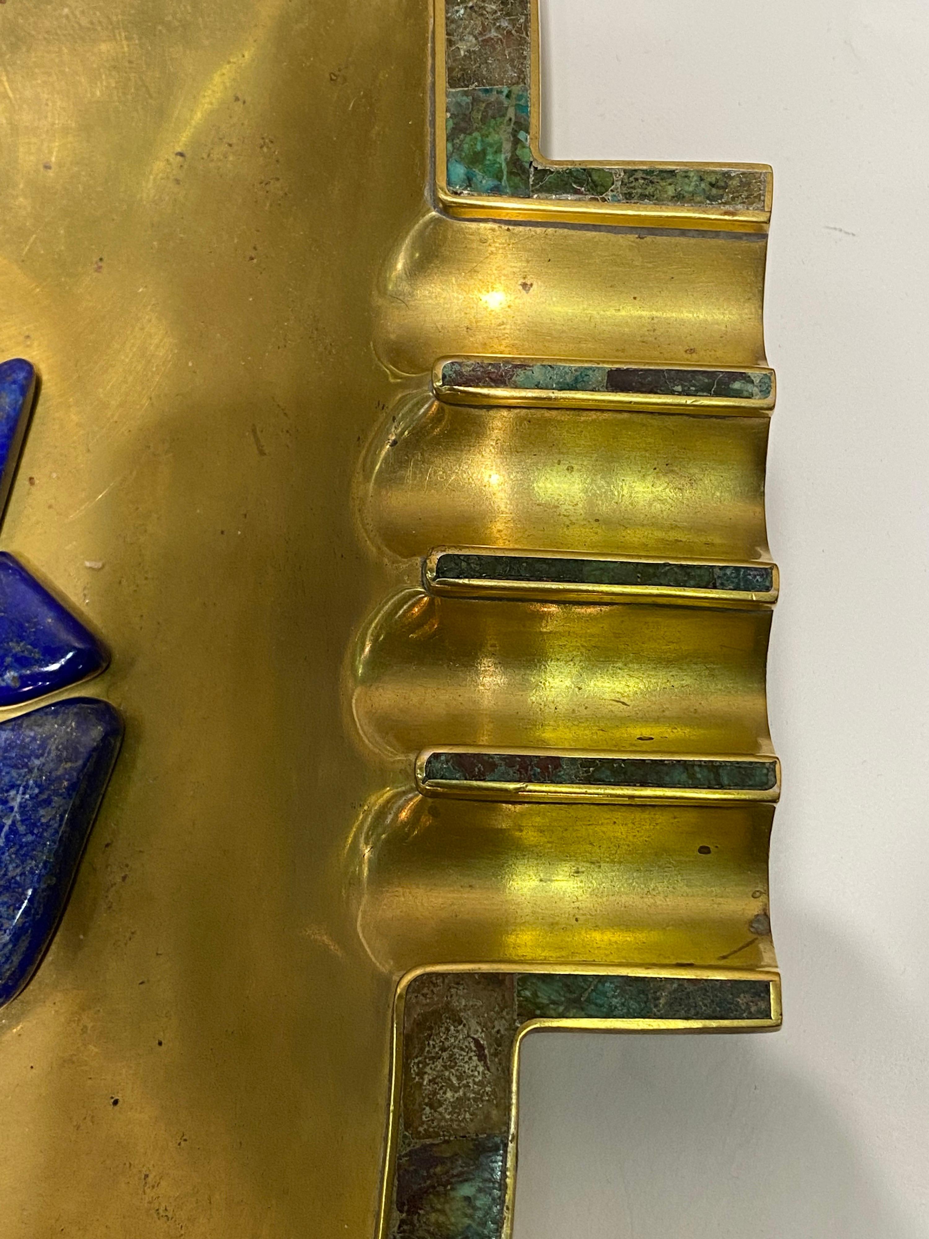 Mexican Brass and Turquoise Ashtray Cigar Holder at 1stDibs | cigar ...