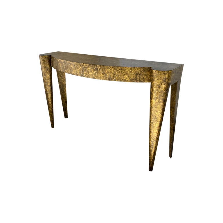 Mexican Brutalist Metal Console, Modern Entry, End Table For Sale at ...