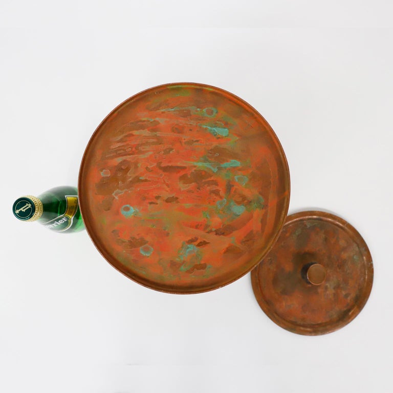 Mexican Copper Wine Cooler/Ice Bucket For Sale at 1stDibs