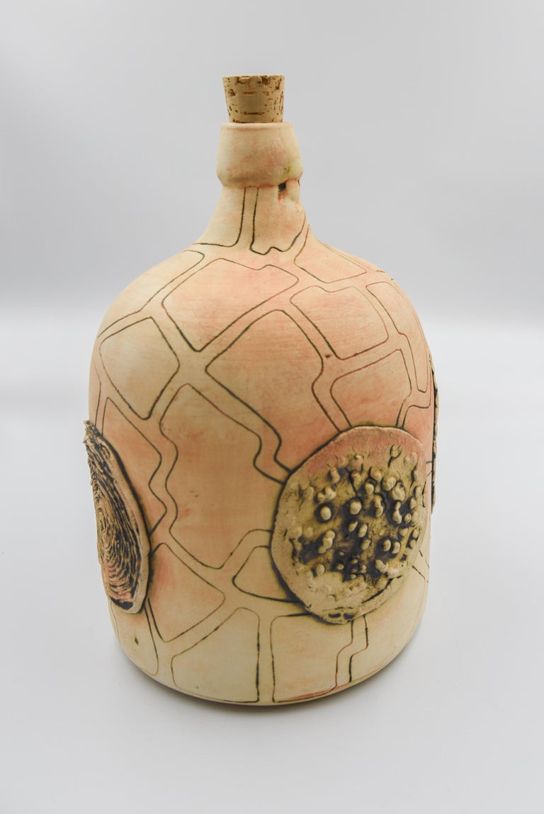 Mexican Demijohn Rustic Clay Mezcal Vessel Bottle Pottery Oaxaca Folk ...