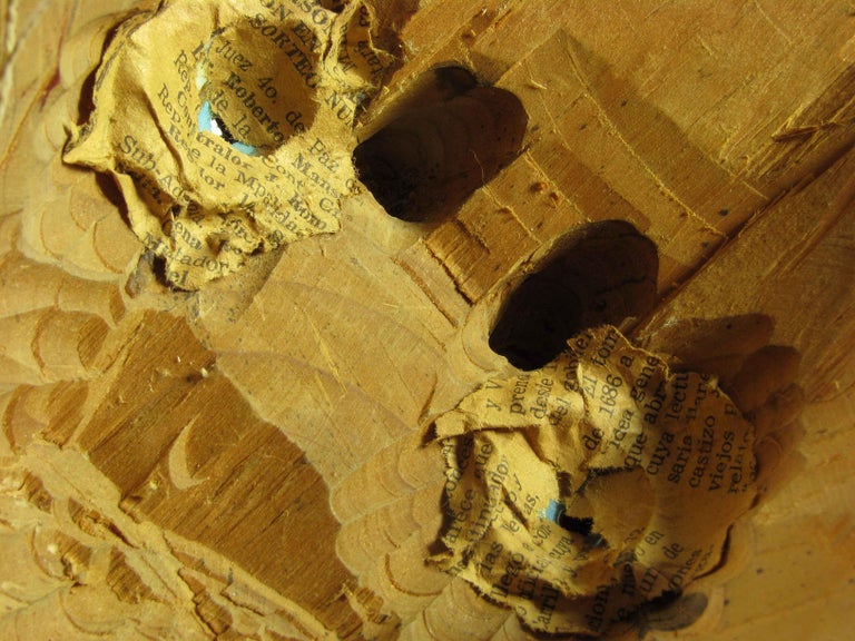 Mexican Folk Art Carved and Polychrome Painted Wood Diablo Mask, Circa ...