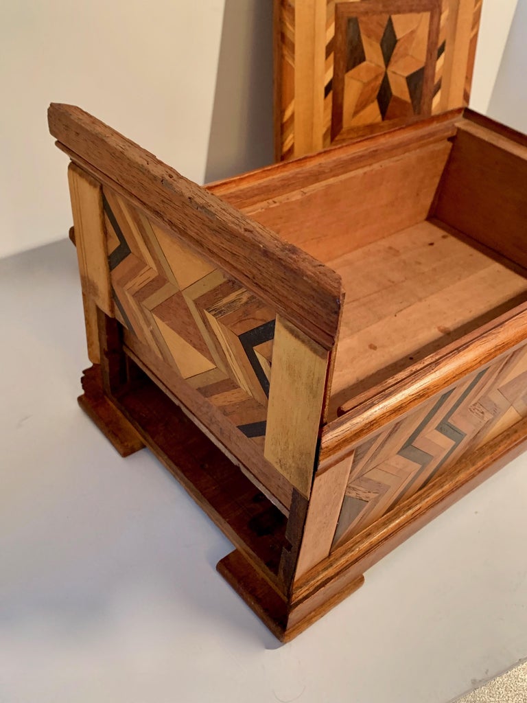 Mexican Inlay Folk Art Box with Secret Compartment at 1stDibs | mexican ...