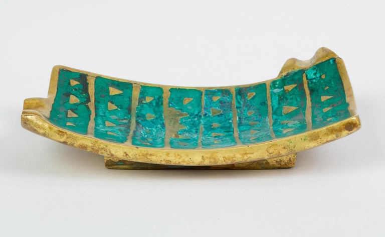 Mexican Modern Cloisonné Ashtray by Pepe Mendoza at 1stDibs