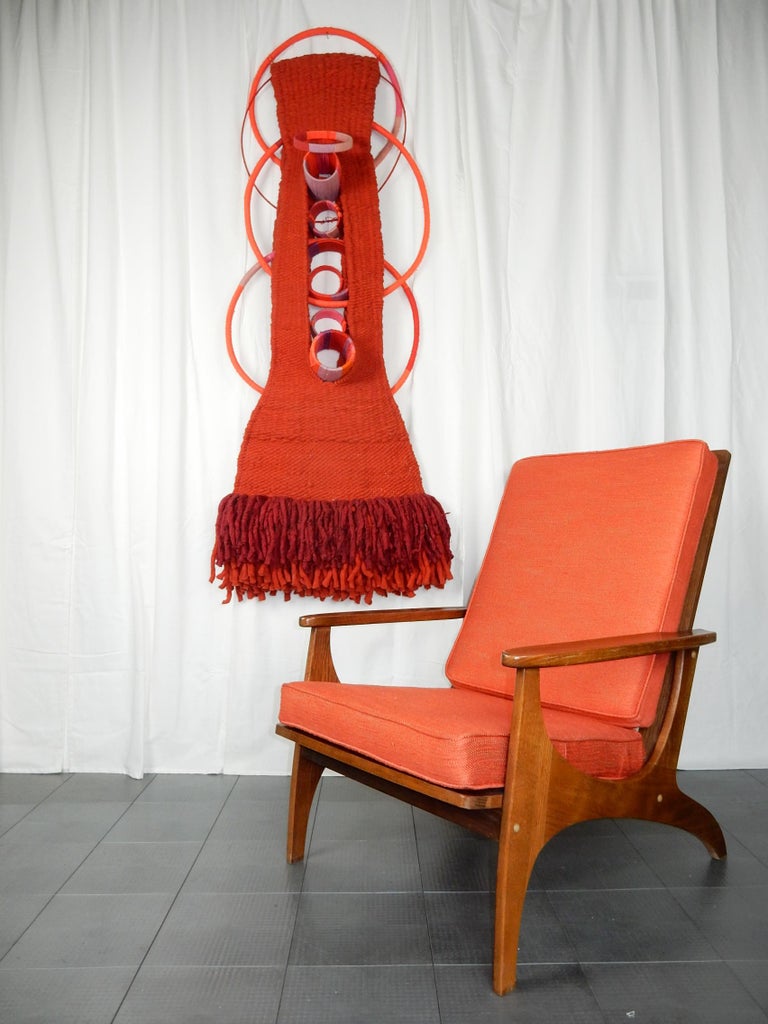 Mexican Modernist Artist Marta Palau Wool Fabric Weaving Sculpture ...