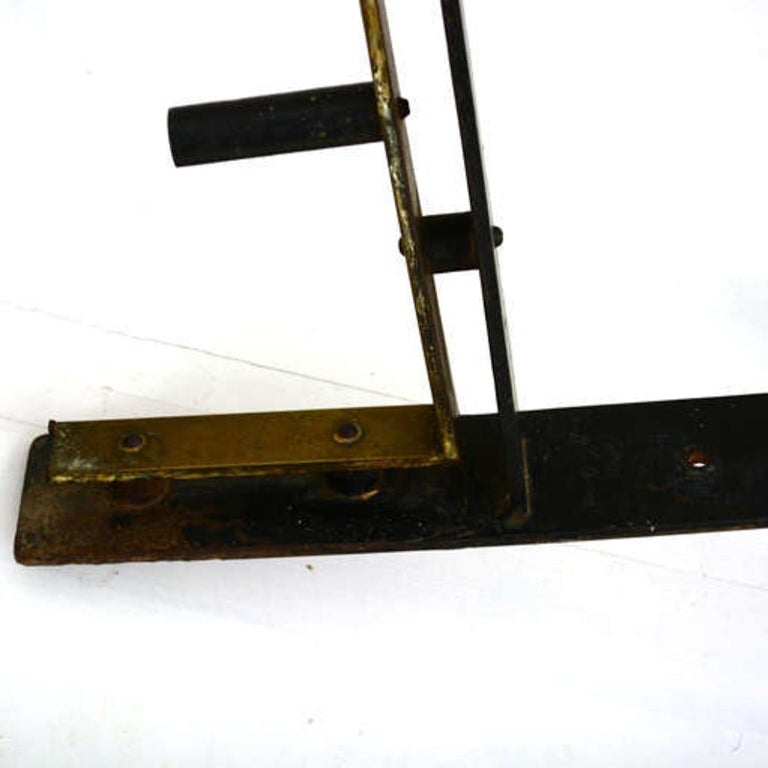 Modernist Staircase SHORT Handrail Gilded Hand Forged Iron by Arturo ...