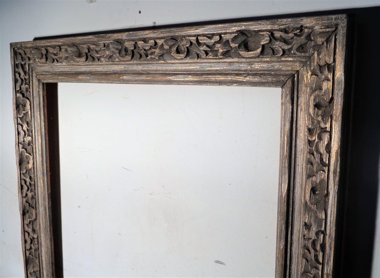 Mexican Modernist Large Carved Wood Frame, 1960's at 1stDibs | mexican ...